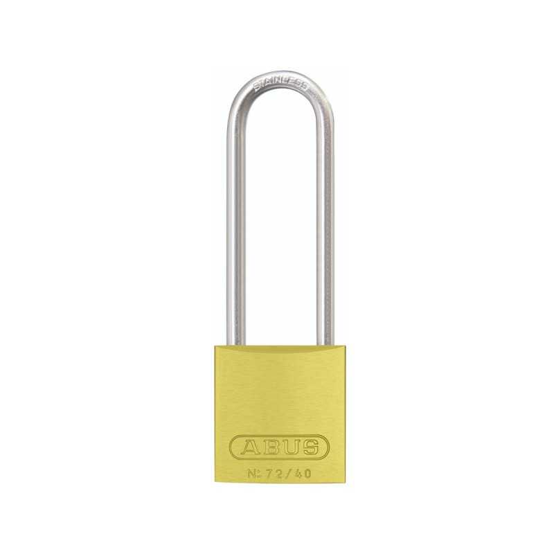 Candado Aluminio 72/40 HB75 KD RTN Amarillo | Alta Seguridad y Visibilidad