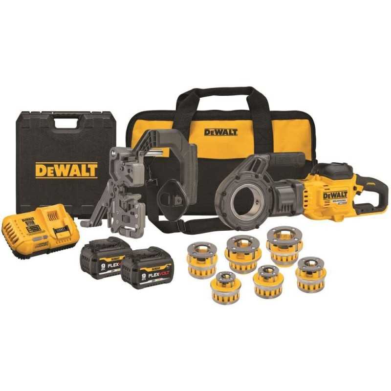 Kit Roscadora de Tubos Dewalt DCE700X2K 60V MAX* Flexvolt Brushless con ...